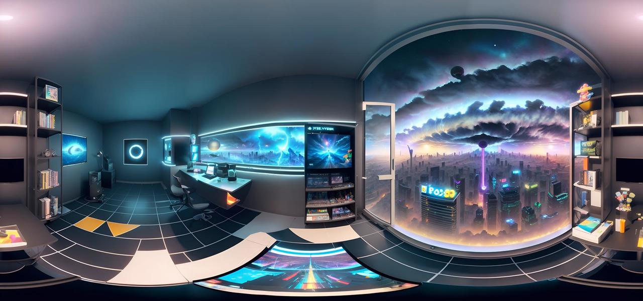 modern computer animation art station concept art (5) | 360° panorama ...