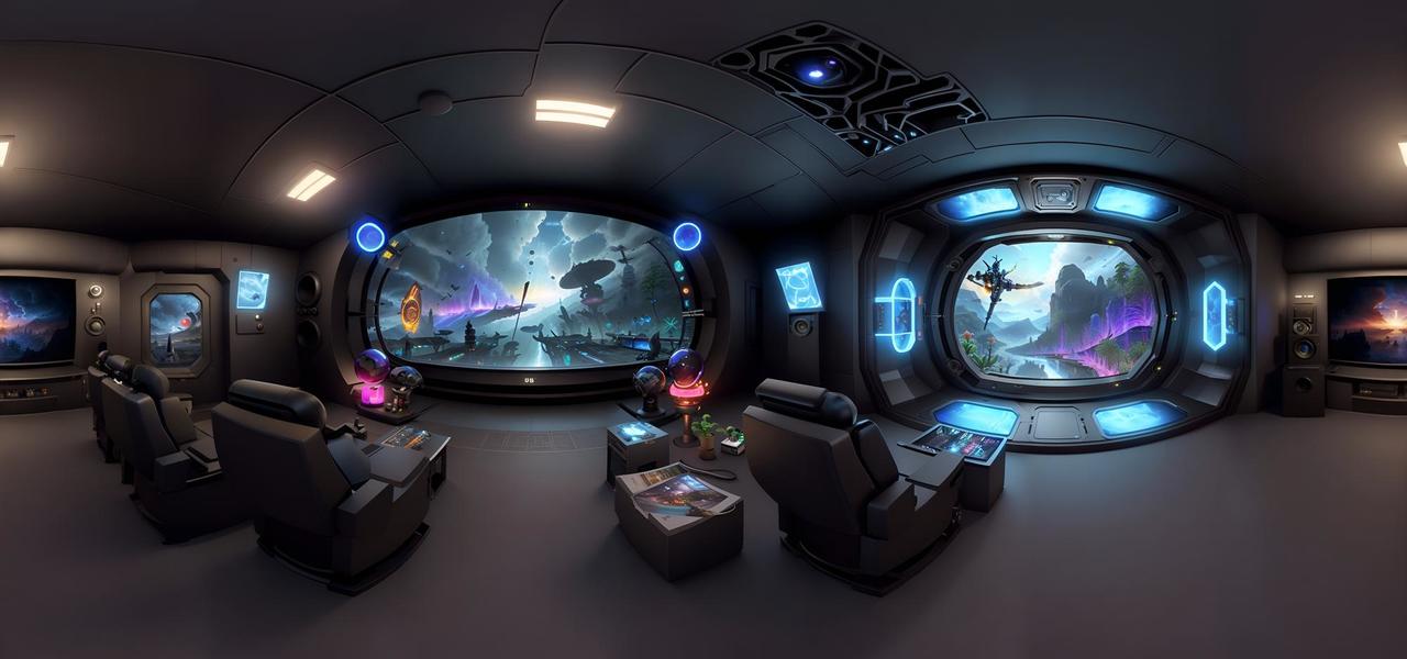 modern computer animation art station concept art | 360° panorama ...