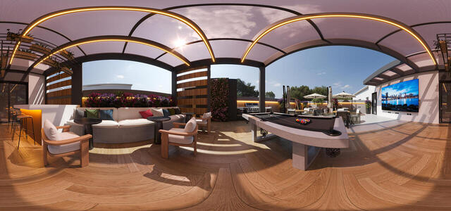 ROOF TOP LOUNGE VIEW 1 | Virtual 3D/VR tour | Iaandgpartners ...
